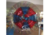 China 3m Transparent Double Layer Inflatable Water Roller Ball with Tube Entrance 2.8m Diameter for sale