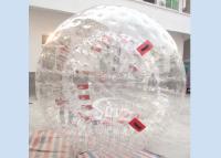 China 2.6m dia. transparent human roll inside inflatable zorb ball for outdoor adventure for sale