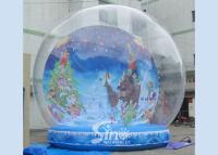 China 3m Transparent Inflatable Christmas Snow Globe for Festival Decoration and Events for sale