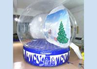 China 3m Transparent Inflatable Christmas Snow Globe for Festival Decoration and Events for sale