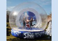 China 3m Transparent Inflatable Christmas Snow Globe for Festival Decoration and Events for sale