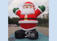 China 5m High Giant Inflatable Santa Claus for Christmas Outdoor Promotions with CE Certification for sale