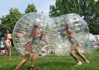 China Transparent Inflatable Bumper Ball 1.5m PVC TPU Lead Free for Kids Adults Outdoor Bubble Soccer for sale