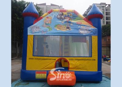China 4in1 Kids Bouncy Castle with Slide and Basketball Hoop 4.5m x 4.5m Commercial Grade for sale