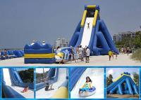 China Commercial Giant Hippo Inflatable Water Slide 10m High with Pool for Beach Water Park for sale