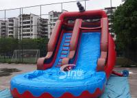 China 17ft High Outdoor Commercial Pirate Theme Inflatable Water Slide 27x13x17ft for sale