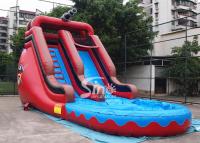 China 17ft High Outdoor Commercial Pirate Theme Inflatable Water Slide 27x13x17ft for sale