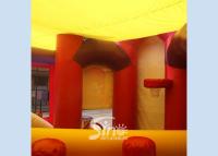 China Commercial Grade Kids Inflatable Princess Castle with Slide and Basketball 610g PVC for sale