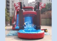 China Commercial Giant Pirate Ship Inflatable Water Slide 20m with Slip N Slide for Adults Outdoor Park for sale