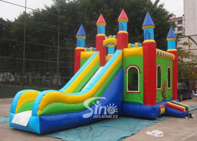 China Lead Free PVC Tarpaulin Inflatable Bouncy Castle Slide Combo 9x5x5.5m CE EN14960 for sale