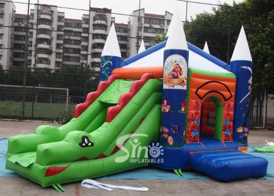 China 5in1 Commercial Grade Kids Crocodile Inflatable Combo Game with Slide 610g PVC for sale