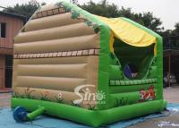 China Commercial Jungle Inflatable Bouncy Castle with Slide 7x5x4.5m PVC Tarpaulin for sale