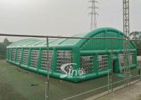 China 37x19m Inflatable Sports Arena Tent with Transparent Windows and Removable Doors for sale