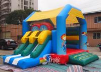 China Commercial Kids Inflatable Bouncy Castle with Slide 5.2x5.5m PVC Tarpaulin CE EN14960 for sale