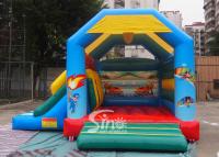 China Commercial Kids Inflatable Bouncy Castle with Slide 5.2x5.5m PVC Tarpaulin CE EN14960 for sale