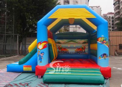 China Commercial Kids Inflatable Bouncy Castle with Slide 5.2x5.5m PVC Tarpaulin CE EN14960 for sale