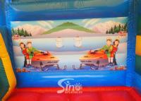 China Commercial Kids Inflatable Bouncy Castle with Slide 5.2x5.5m PVC Tarpaulin CE EN14960 for sale