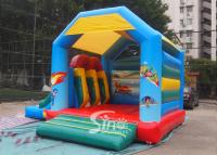 China Commercial Kids Inflatable Bouncy Castle with Slide 5.2x5.5m PVC Tarpaulin CE EN14960 for sale