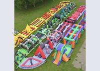China 185 Meters Long Big Adults Inflatable Obstacle Course Course From Guangzhou Inflatables Factory for sale