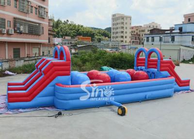 China Outdoor Double Lane Adults Wipeout Inflatable Big Baller For Inflatable Assault Course From Sino Inflatables for sale