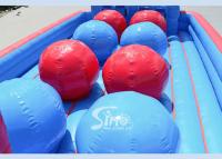 China Outdoor Double Lane Adults Wipeout Inflatable Big Baller For Inflatable Assault Course From Sino Inflatables for sale
