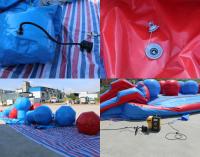 China Outdoor Double Lane Adults Wipeout Inflatable Big Baller For Inflatable Assault Course From Sino Inflatables for sale