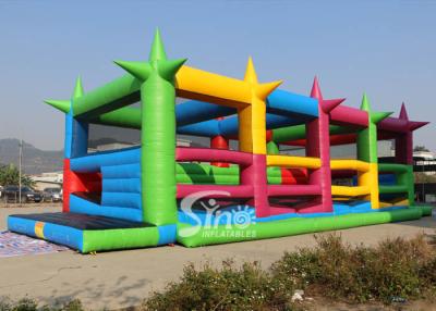 China Outdoor Adults Inflatable 5K Obstacle Course With Shooting Balls For Sports Events N Activities for sale