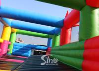 China Outdoor Adults Inflatable 5K Obstacle Course With Shooting Balls For Sports Events N Activities for sale