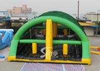 China 15x8m Giant Adults Inflatable Obstacle Course With Slide For Challenge Run In Mud Run Events for sale