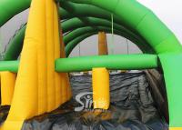 China 15x8m Giant Adults Inflatable Obstacle Course With Slide For Challenge Run In Mud Run Events for sale