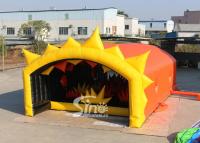 China Outdoor 13x6m Inflatable Obstacle Course with Tent Cover for Adult 5K Run for sale