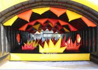 China Outdoor 13x6m Inflatable Obstacle Course with Tent Cover for Adult 5K Run for sale