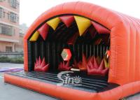 China Outdoor 13x6m Inflatable Obstacle Course with Tent Cover for Adult 5K Run for sale