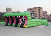 China 15x6m Inflatable Tunnel Obstacle Course 4 Lanes for Kids and Adults Outdoor Sports Events for sale
