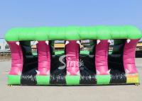 China 15x6m Inflatable Tunnel Obstacle Course 4 Lanes for Kids and Adults Outdoor Sports Events for sale