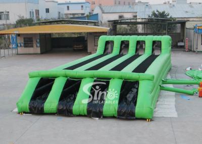 China 15x6m Inflatable Tunnel Obstacle Course 4 Lanes for Kids and Adults Outdoor Sports Events for sale
