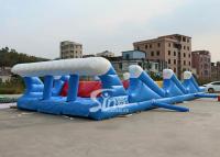 China 15x6m 6 Lane Vertical Rush Slide Adults Inflatable Obstacle Course For Outoor Mud Or Color Run for sale