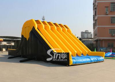 China 15x6m 6 Lane Vertical Rush Slide Adults Inflatable Obstacle Course For Outoor Mud Or Color Run for sale