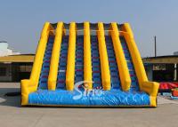 China 15x6m 6 Lane Vertical Rush Slide Adults Inflatable Obstacle Course For Outoor Mud Or Color Run for sale