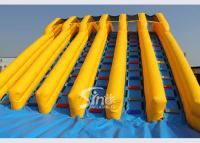 China 15x6m 6 Lane Vertical Rush Slide Adults Inflatable Obstacle Course For Outoor Mud Or Color Run for sale