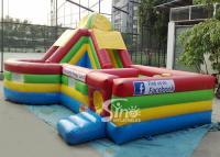 China Commercial Grade Kids Mega Bounce Inflatable Obstacle Course 5.1x7.5x5.1m 610g/m2 PVC for sale
