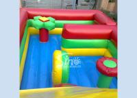 China Commercial Grade Kids Mega Bounce Inflatable Obstacle Course 5.1x7.5x5.1m 610g/m2 PVC for sale