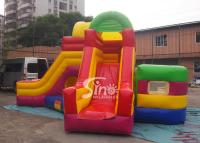 China Commercial Mega Bounce Kids Inflatable Obstacle Course With Dual Slide From Sino Inflatables for sale
