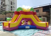 China Commercial Mega Bounce Kids Inflatable Obstacle Course With Dual Slide From Sino Inflatables for sale
