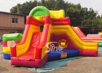 China Commercial Mega Bounce Kids Inflatable Obstacle Course With Dual Slide From Sino Inflatables for sale