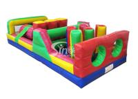 China 9m Long Kids Energy Challenge Inflatable Obstacle Course Pvc Tarpaulin From Sino Inflatables for sale