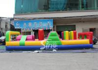 China 9m Long Kids Energy Challenge Inflatable Obstacle Course Pvc Tarpaulin From Sino Inflatables for sale