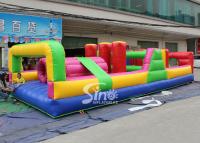 China 9m Long Kids Energy Challenge Inflatable Obstacle Course Pvc Tarpaulin From Sino Inflatables for sale