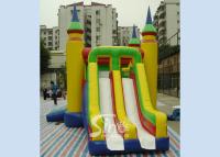 China Bright Colored Small Inflatable Bouncy Castles With Slide  for Children for sale