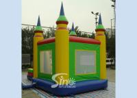 China Bright Colored Small Inflatable Bouncy Castles With Slide  for Children for sale